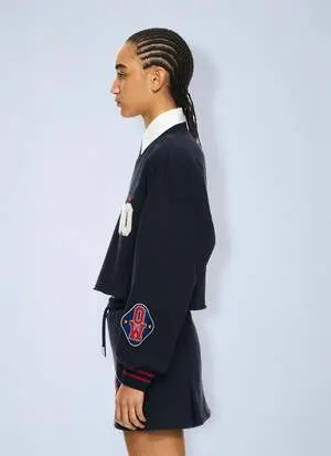 Off-White Royal Patch Crop Sweatshirt