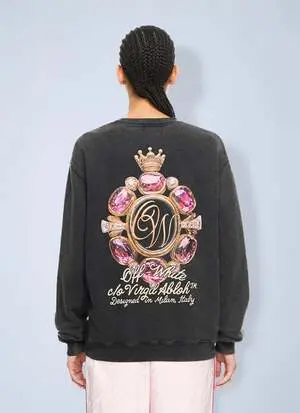 Off-White Royal Jewels Sweatshirt - Black