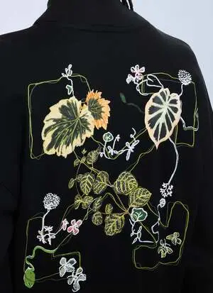 Off-White Arrow Leaves Zip Up Sweatshirt