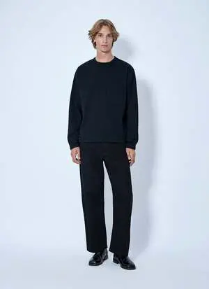 LEMAIRE Boxy Long Sleeve Tee - Black
