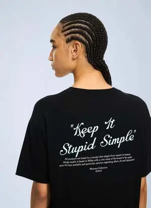 Off-White Kiss Quote T-shirt