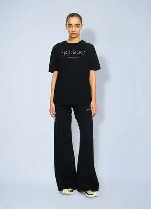 Off-White Kiss" Quote T-shirt - Black