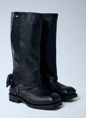 Our Legacy High Engine Leather Boots - Black