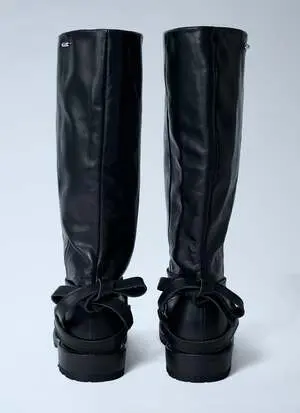 Our Legacy High Engine Leather Boots - Black