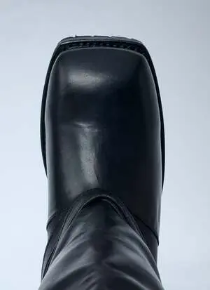 Our Legacy High Engine Leather Boots - Black