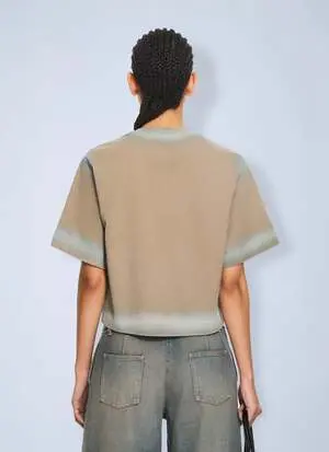 Off-White Spray Off Stamp Crop T-shirt