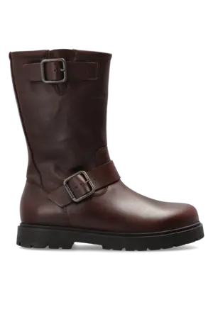 BIRKENSTOCK Leather Ankle Boots "highwood Mid Wire Buckle