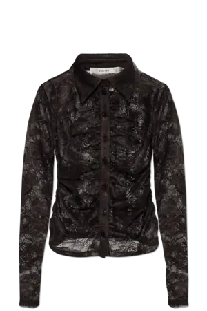 GESTUZ Lace Shirt ‘gzleala - Black