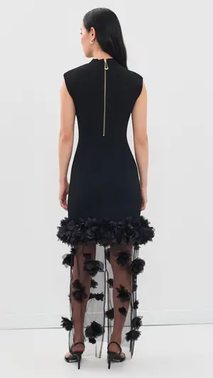Aje Fleura Knit Midi Dress