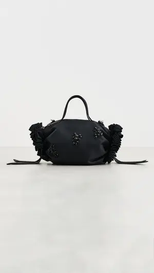 Simone Rocha Turbo Embellished Mini Double Ribbon Rosette Bag