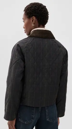 Barbour Tartan Reimagined Icons Tartan Quilted Spey Wax Jacket