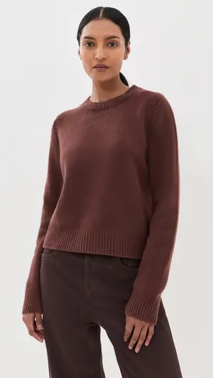 Sablyn Noa Shrunken Cashmere Crew Sweater