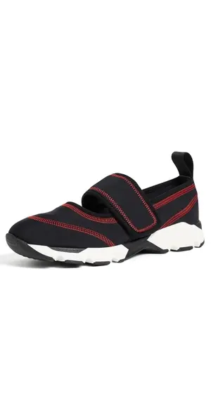 Marni Mary Jane Sneakers - Black/red