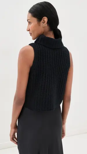 Sablyn Saige Cropped Turtleneck Cashmere Pullover
