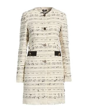 Liu Jo Overcoat & Trench Coat Ivory Size Cotton, Acrylic, Polyamide - White