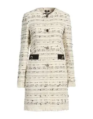 Liu Jo Tweed Overcoat With Decorative Pockets