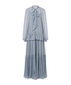 Chloé Ruffled Silk Muslin Maxi Dress