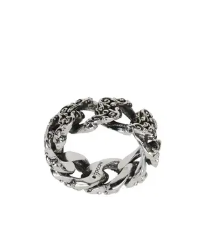 Emanuele Bicocchi Flourish Chain Ring - Silver