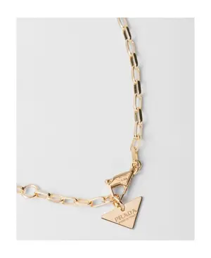 Prada Eternal Gold Small Pendant Necklace In Gold