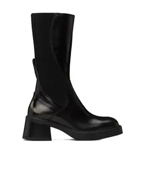 MIISTA Square-toed Short Boots