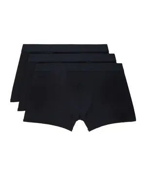 SKIMS Logo Boxer Briefs Three-pack - Black