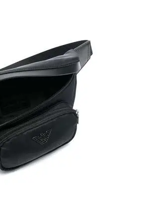 Emporio Armani Logo Plaque Zipped Belt Bag