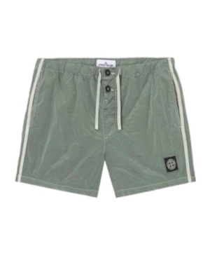 Stone Island Compass Patch Mid-rise Swim Shorts