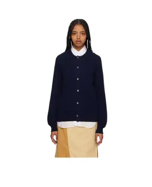 Comme Des Garçons Round-neck And Long-sleeved Sweater