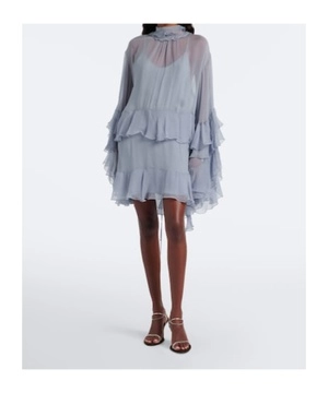 Chloé Ruffled Muslin Minidress
