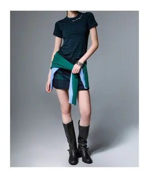Liu Jo Striped Embroidered T-shirt