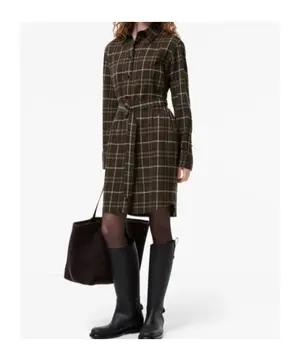 Burberry Check Cotton Shirt Dress