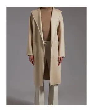 Max Mara Midi Cashmere Cardigan Coat Sand
