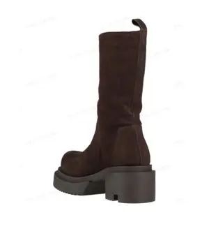 Rick Owens Genuine Leather Ankle Boots