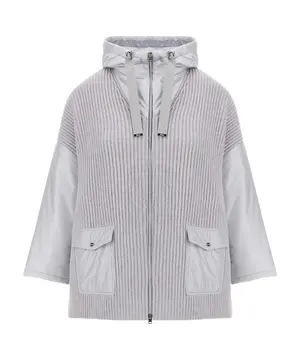 Herno Panelled Drawstring Hooded Jacket