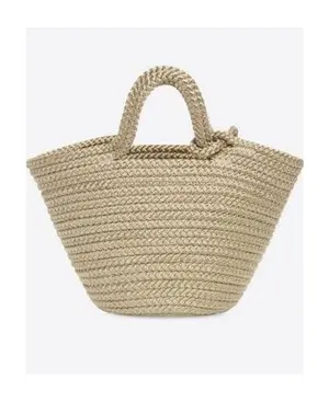 Balenciaga Borsa Ibiza Small Basket Con Tracolla Da Donna In Beige