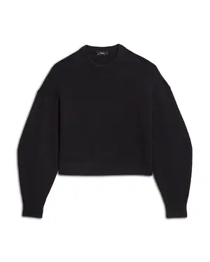 Theory Cashmere Crewneck Sweater - Black