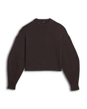 Theory Cashmere Crewneck Sweater - Cacao