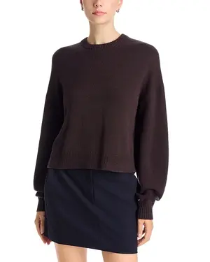 Theory Cashmere Crewneck Sweater - Cacao
