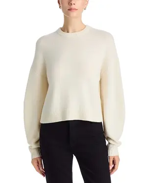 Theory THEORY Cashmere Crewneck Sweater Ivory