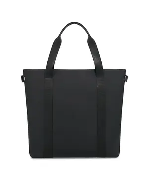 Boggi Milano Rubberised Fabric Tote Bag - Black