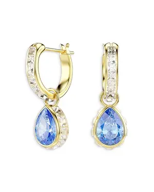 SWAROVSKI Chroma Crystal Charm Hoop Earrings - Blue