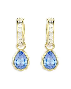 SWAROVSKI Chroma Crystal Charm Hoop Earrings