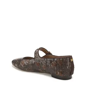 Sam Edelman Michaela Velvet Mary Jane Flats - Mushroom
