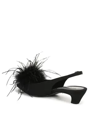 Sam Edelman Finch Feather Slingback Pumps