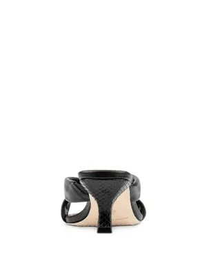 DONALD PLINER Gennessa Mid Heel Mule Sandals - Black