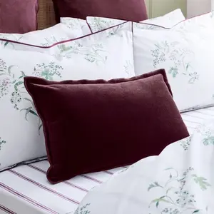 CHRISTY Harewood Velvet Boudoir Pillow, 12 X 20 - Fig