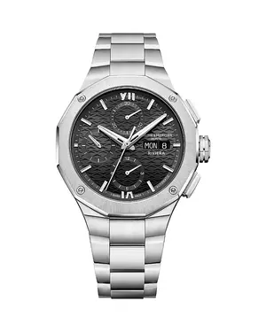 Baume & Mercier Riviera Automatic Chronograph Watch, 41mm - Black/silver