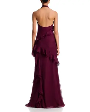 AMUR Marisol Cowl Neck Gown
