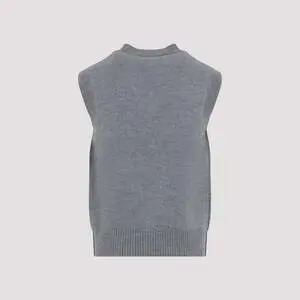AMI Paris Sleeveless V-neck Sweater