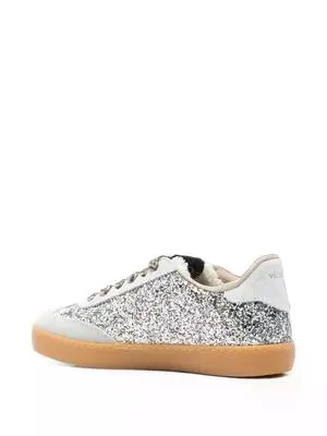 Victoria Beckham Glitter-effect Leopard-print Sneakers